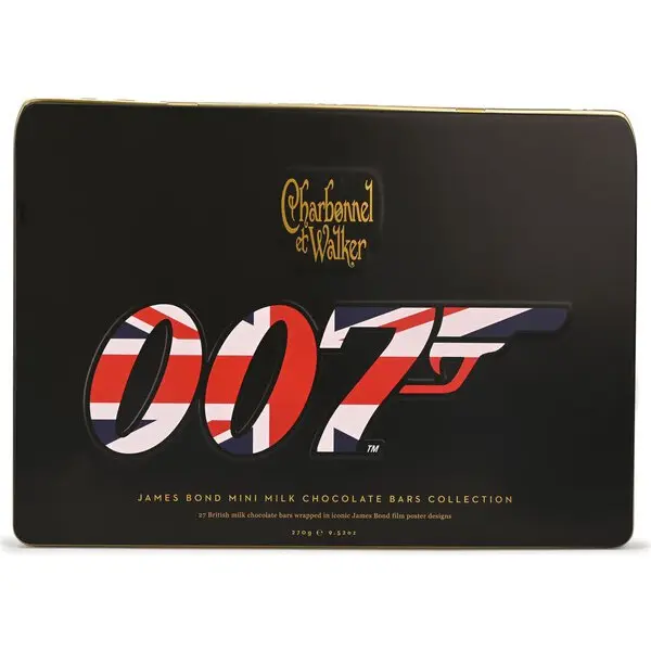 CHARBONNEL ET WALKER James Bond 007 Dry Mini Chocolate Bar Collectors Tin - None