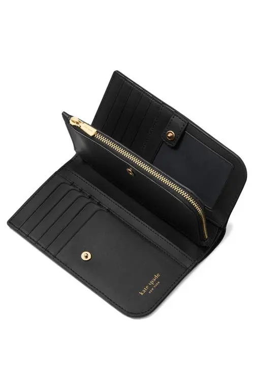 Kate Spade New York Medium Devin Saffiano Leather Zip Wallet
