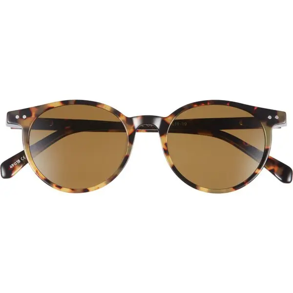 Eyebobs Case Closed 48mm Round Sunglasses - Tortoise