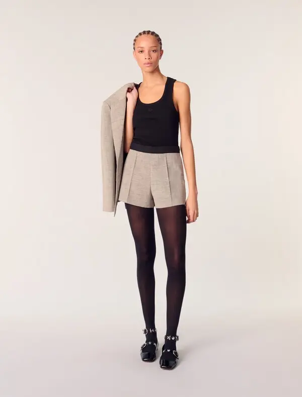 Maje Viscose Suit Shorts