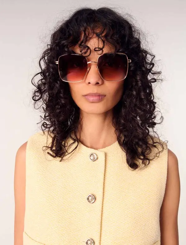 Maje Tweed Sleeveless Jacket