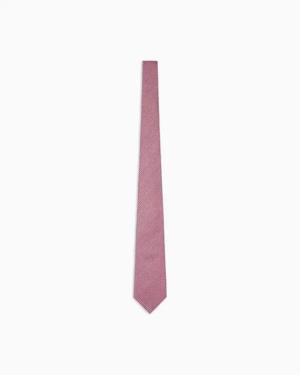 Giorgio Armani Jacquard Silk Neck Tie - Pink