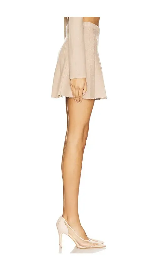 Majorelle Solveig Pleated Mini Skirt - Beige