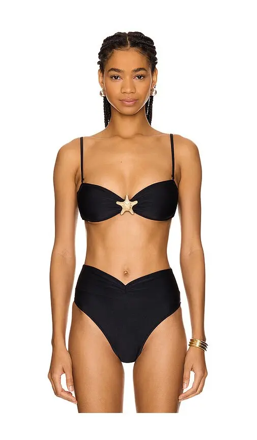 SHANI SHEMER Vivi Bikini Top - Black