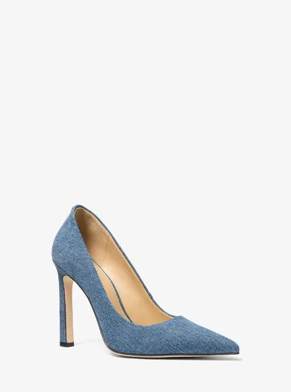 Michael Kors Amara Denim Pumps - Blue