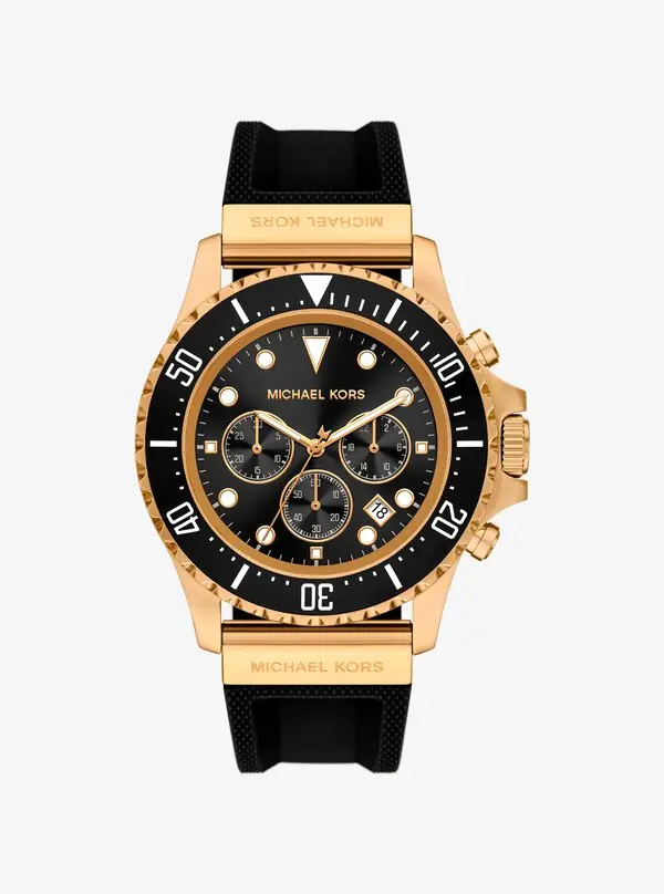 Michael Kors Oversized Everest Chronograph Watch - Black