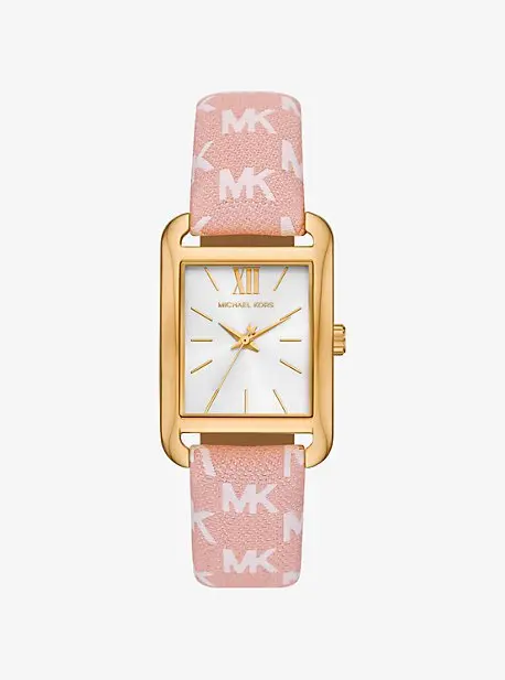 Michael Kors Gold-Tone Watch with Pink Strap women-s-michael-kors-bradshaw-  main image 4