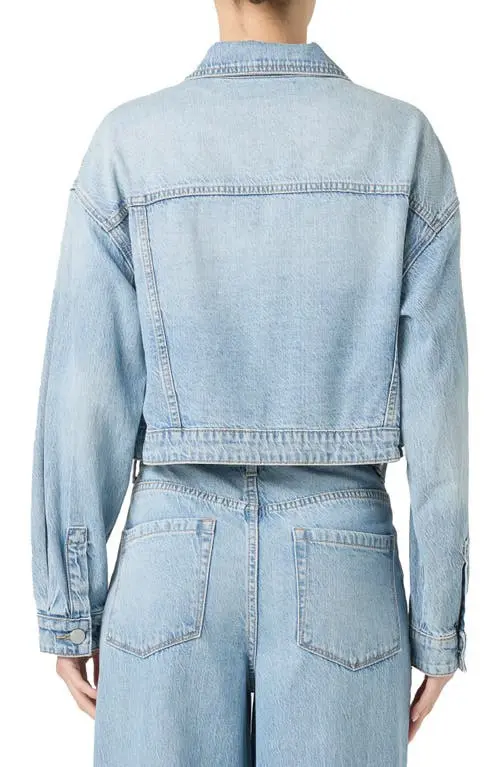 Blanknyc Crop Denim Trucker Jacket