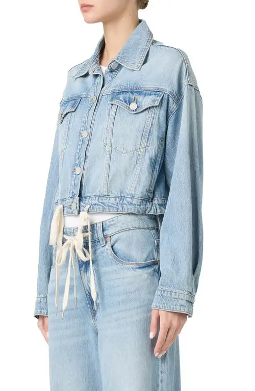 Blanknyc Crop Denim Trucker Jacket