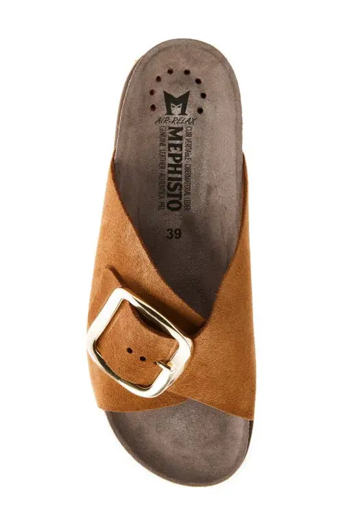 Mephisto Hariana Slide Sandal - Tobacco