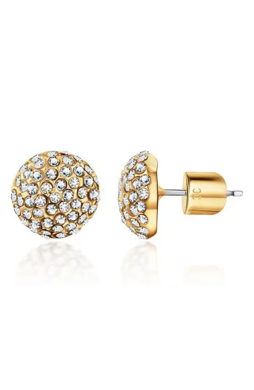 CHRISTINA CARUSO Pavé Round Stud Earrings