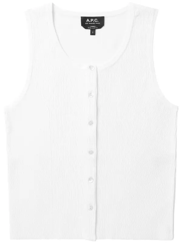 A.p.c. Button-down Tank Top