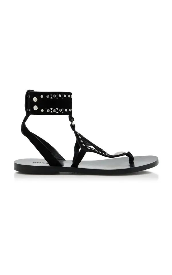 Isabel Marant Edil Studded Suede Sandals
