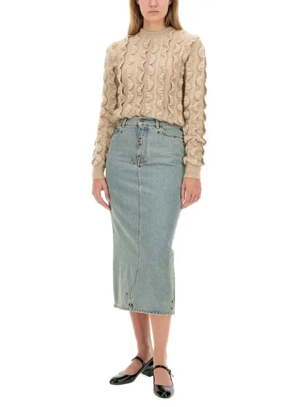 Moschino Cotton Skirt - Denim