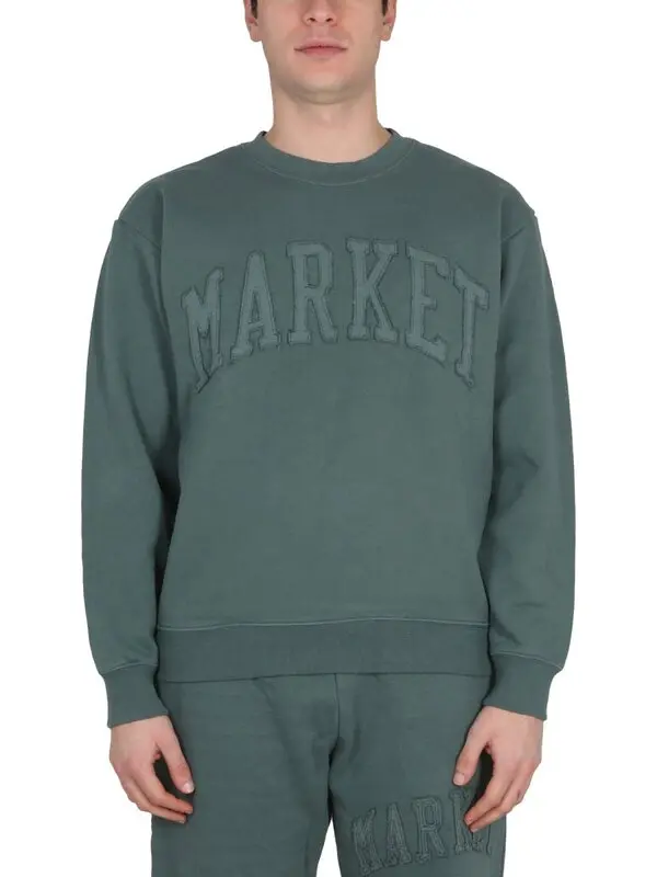 MARKET Vintage Wash Sweatshirt - Green