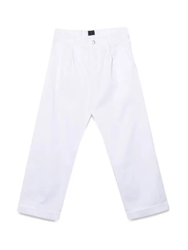 FAY Fabric Pants - White