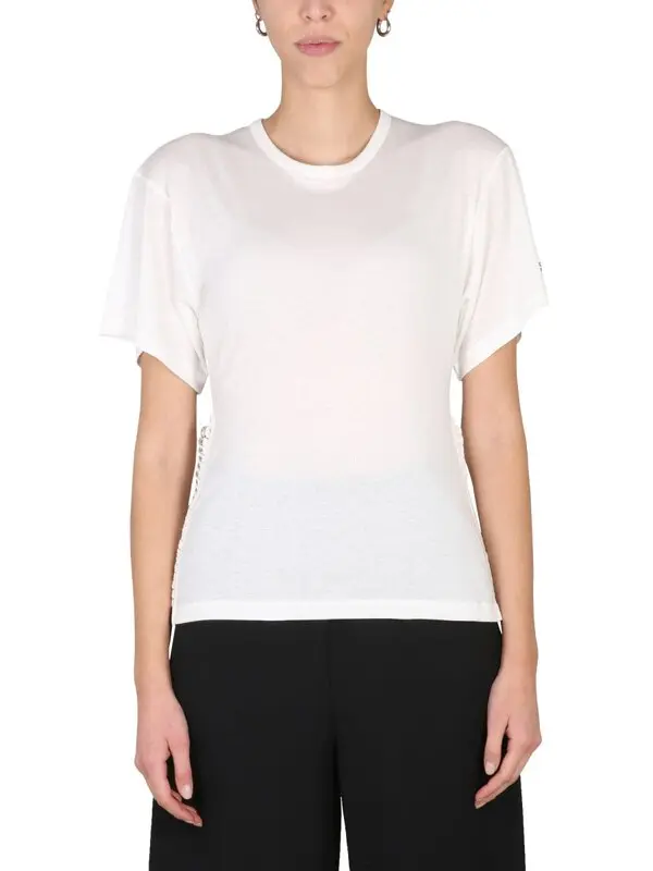 Stella McCartney T-shirt With Chain Detail - Ivory