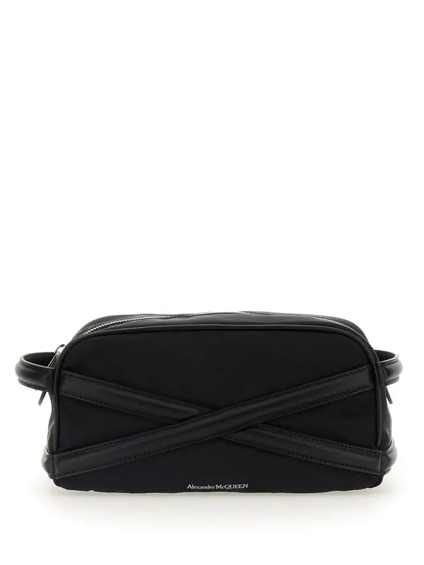 Alexander McQueen Beauty Case With Logo - Black