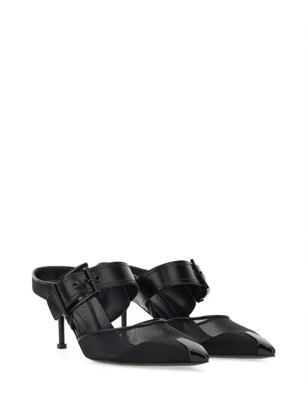 Alexander McQueen Buckled Stiletto Heel Sandals