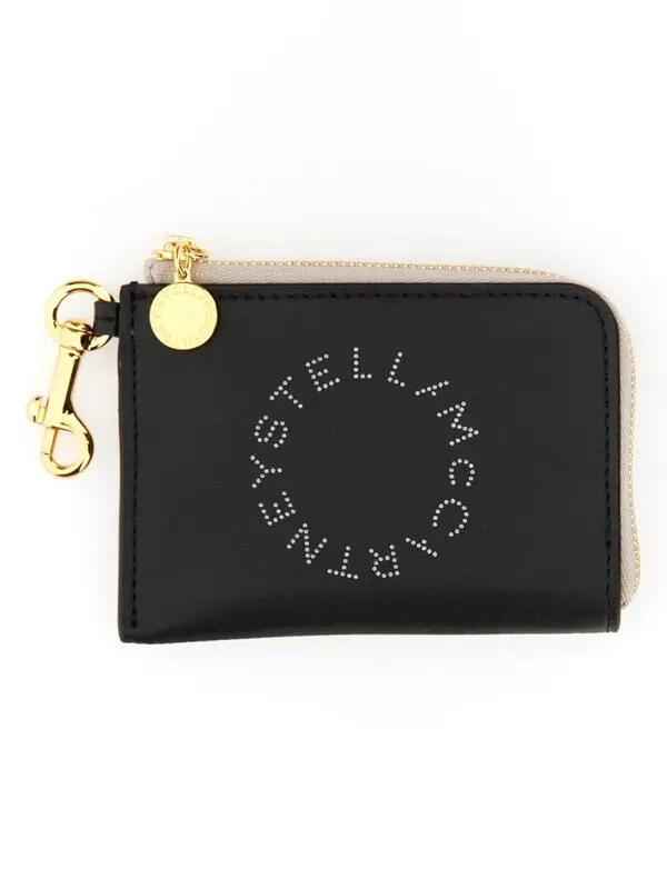 Stella McCartney Wallet With Logo - Black