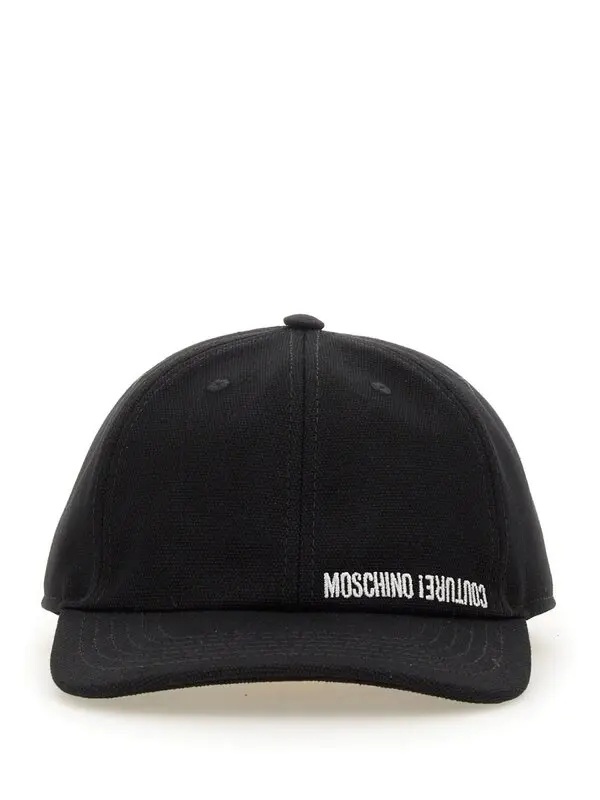 Moschino Cotton Baseball Cap - Black