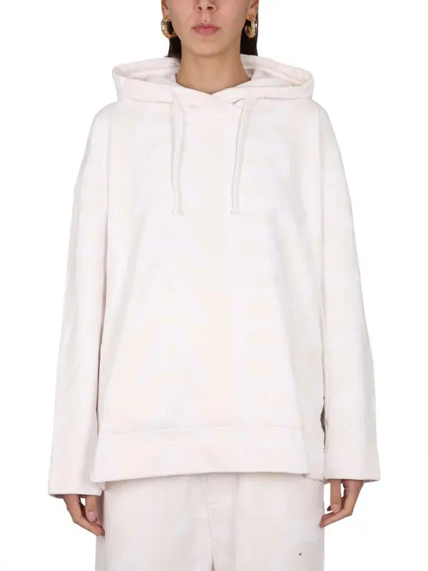 Marc Jacobs Monogram Hooded Sweatshirt - White