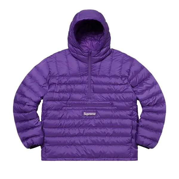 Supreme Micro Down Half Zip Hooded Pullover