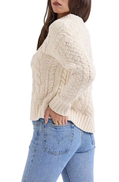 House Of Cb Jasper Chenille Cable Cotton-blend Sweater