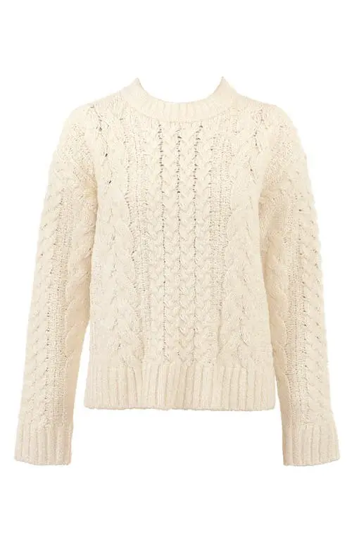 House Of Cb Jasper Chenille Cable Cotton-blend Sweater