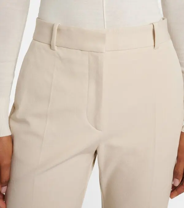 JOSEPH Tafira Mid-rise Flared Pants - Blue
