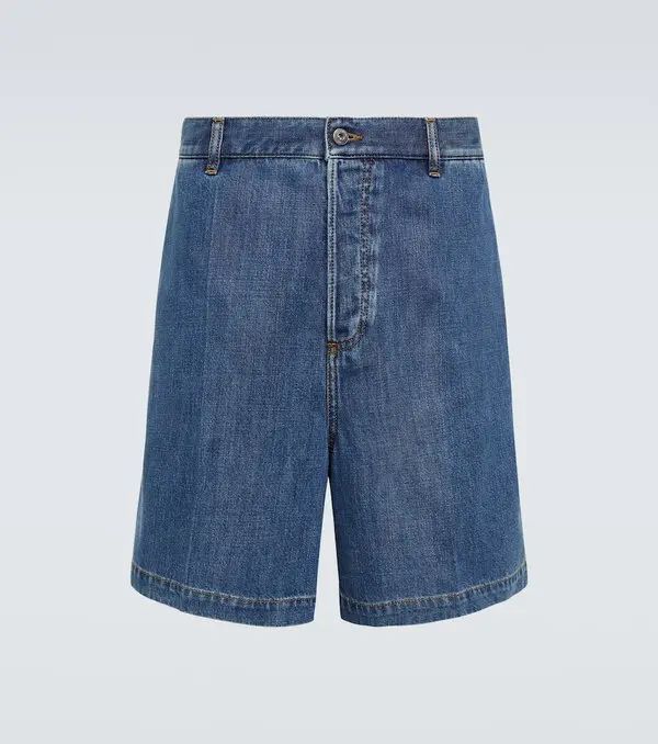 Valentino Garavani Denim Bermuda Shorts - Blue