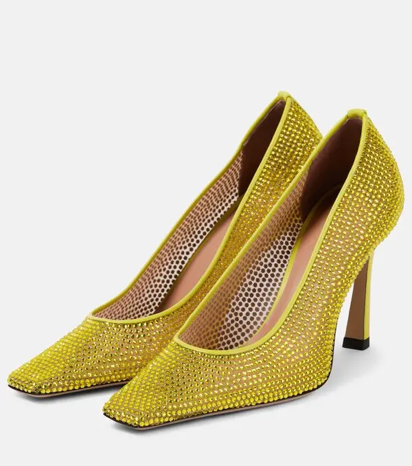 Attico Juno 95 Embellished Pumps