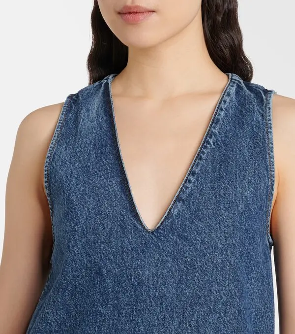 JW Anderson Denim Wrap Dress - Blue
