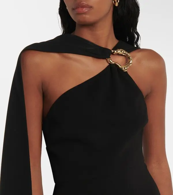 Roland Mouret Asymmetric Caped Gown