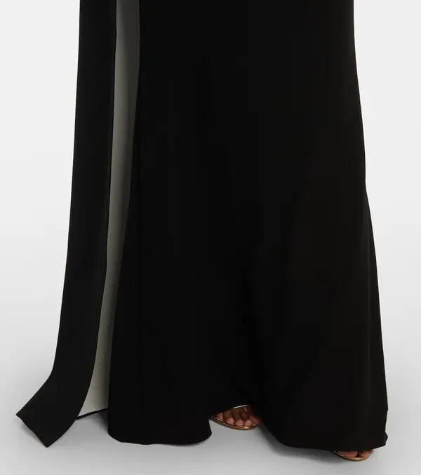 Roland Mouret Asymmetric Caped Gown
