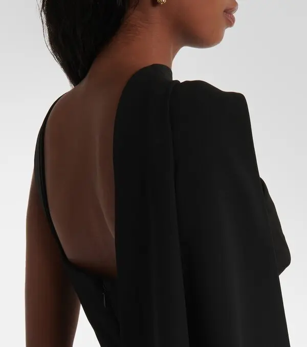 Roland Mouret Asymmetric Caped Gown