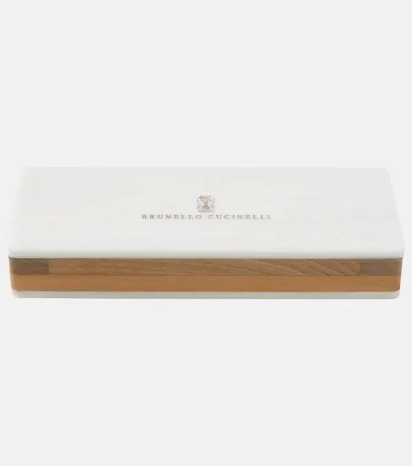 Brunello Cucinelli Walnut Domino Game