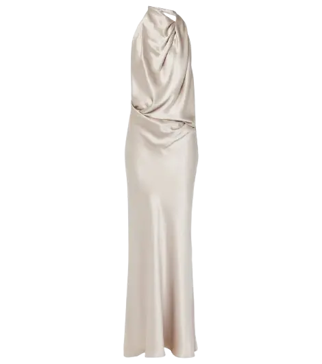 THE SEI Draped Silk Gown