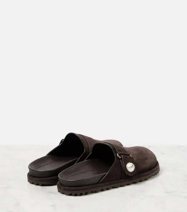 JIMMY CHOO Fayence Suede Sandals - Brown
