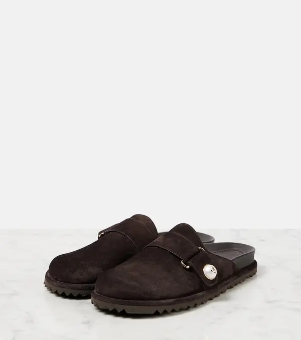 JIMMY CHOO Fayence Suede Sandals - Brown
