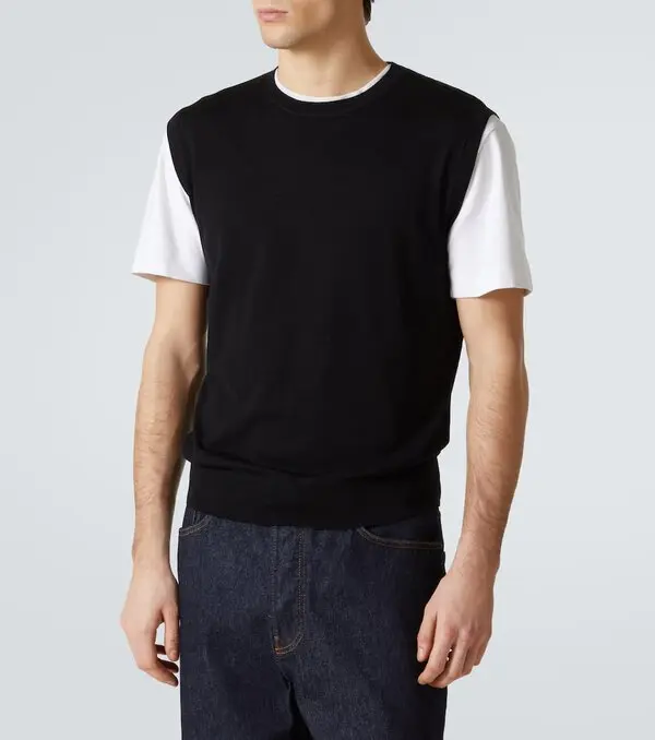 Dries Van Noten Cotton Sweater Vest