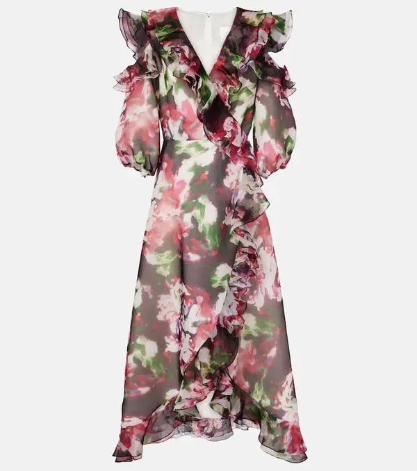 Costarellos Aria Ruffled Maxi Dress