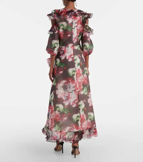Costarellos Aria Ruffled Maxi Dress