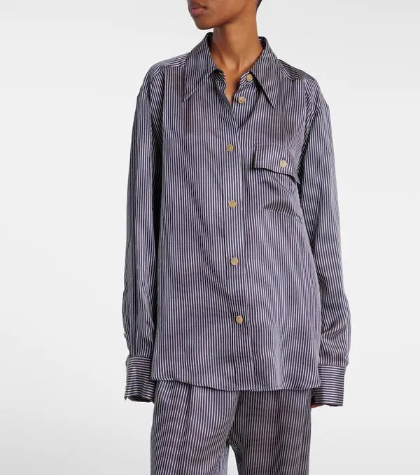 Khaite Yatty Striped Shirt