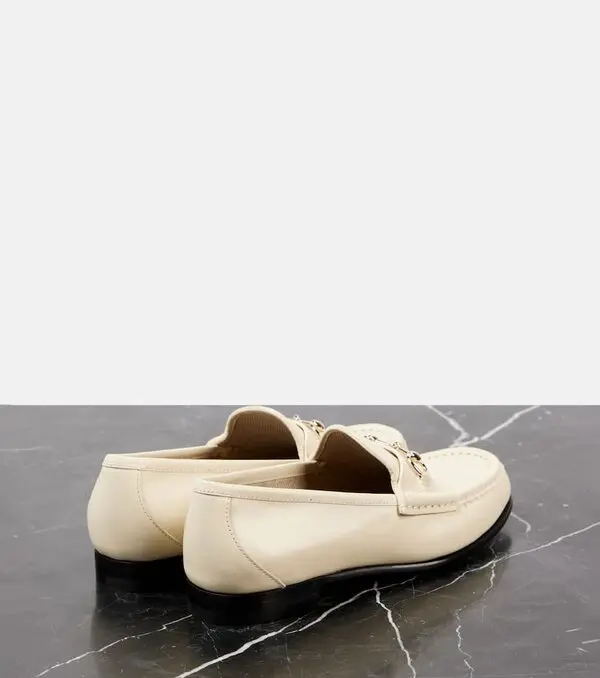 Gucci Horsebit 1953 Leather Loafers - White