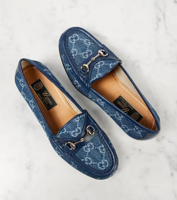 COPY - Gucci Horsebit Loafers Navy Blue/Cadet Blue Gucci Horsebit Loafers Moccasins  main image 4