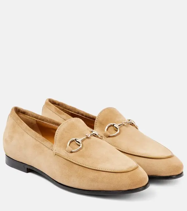 Gucci Jordaan Suede Loafers - Yellow | Editorialist display picture 3