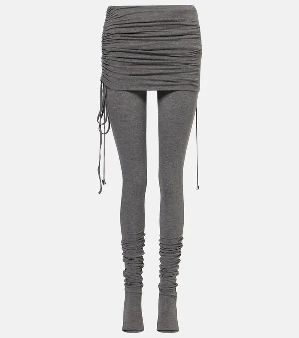 Attico Jersey Jumpsuit - Grey