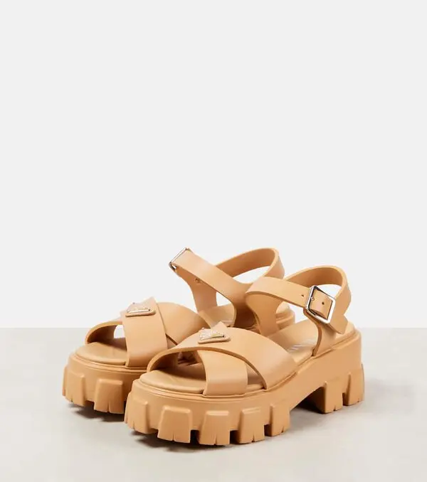Prada Monolith Platform Sandals