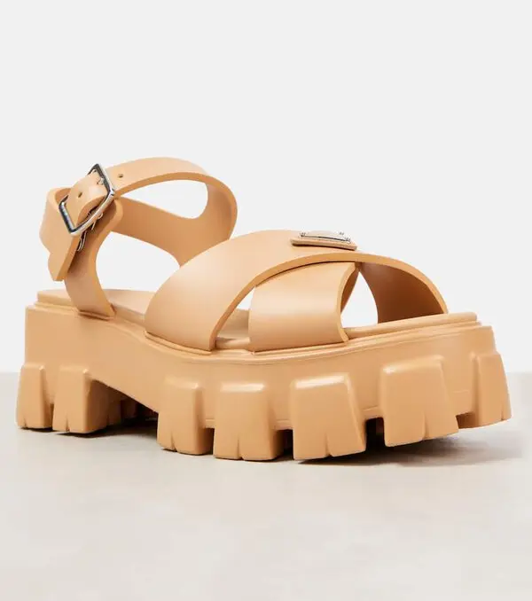 Prada Monolith Platform Sandals